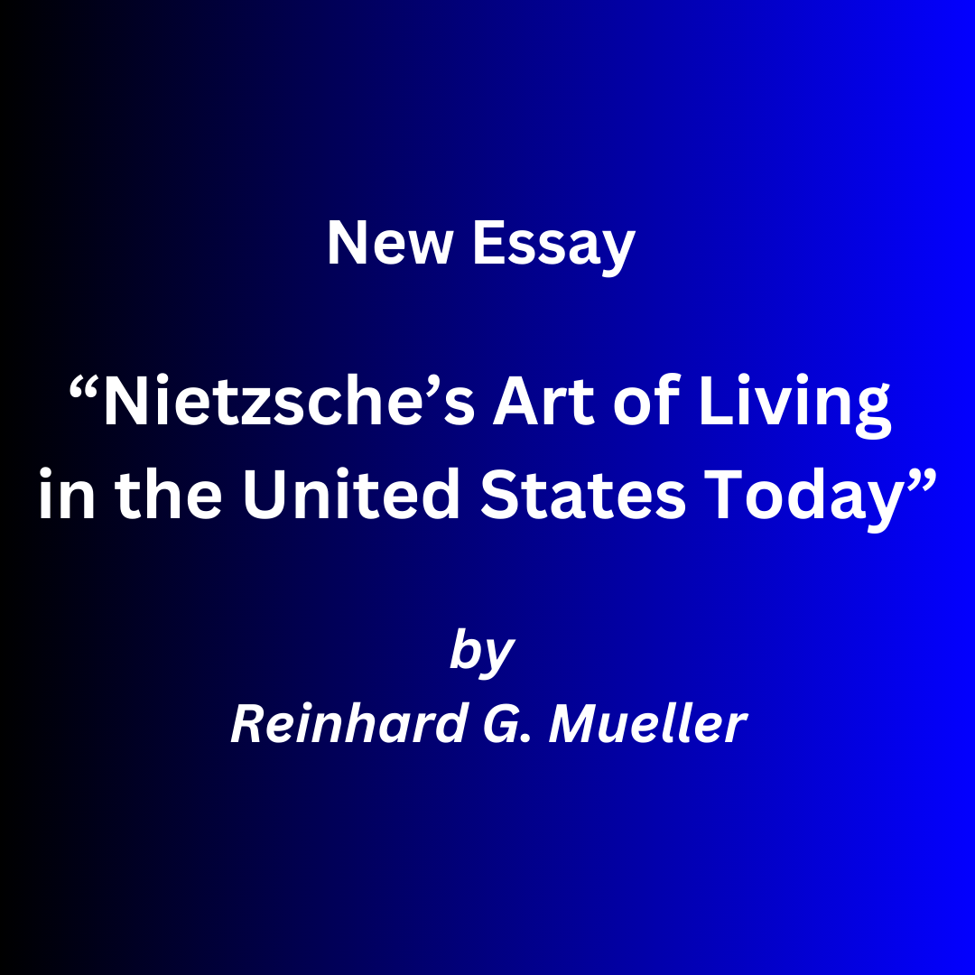 Essay Posted: "Nietzsche's Art of Living in the United States Today" by ...